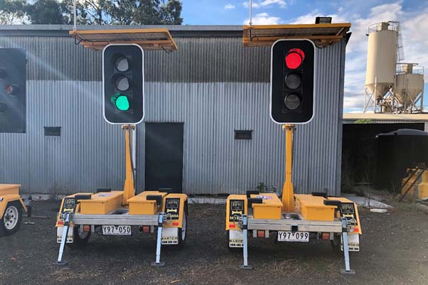 Portable Traffic Lights | RPM Hire - Variable Message Signs
