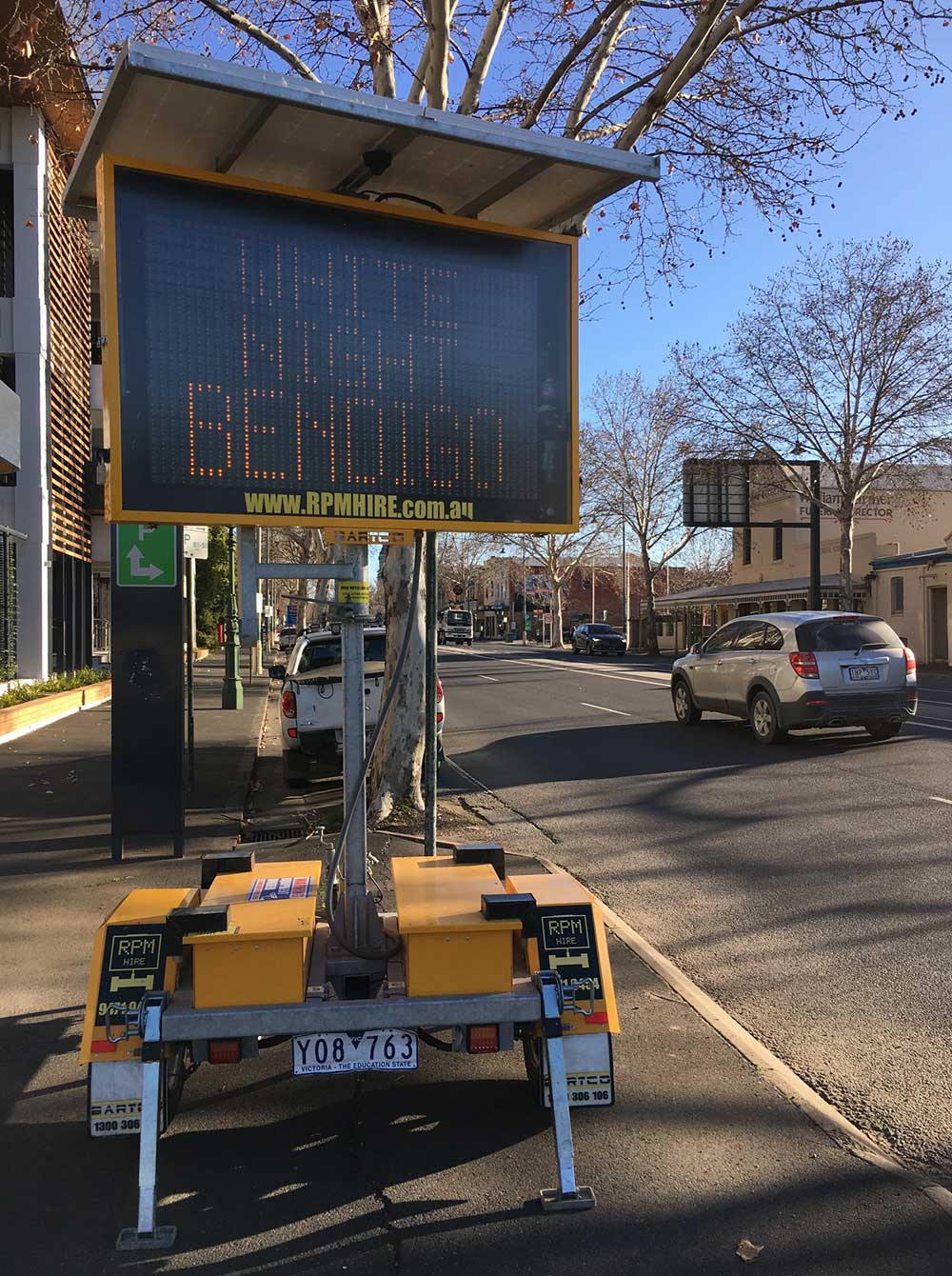RPM Hire Melbourne | Traffic Management Signs & VMS Signs for Hire